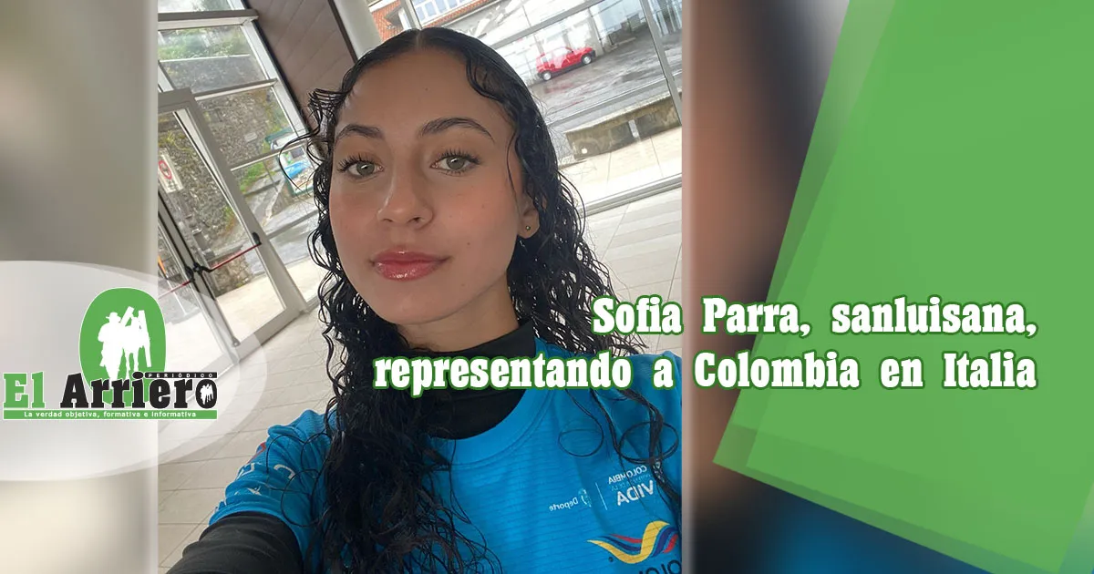 Sofia Parra, sanluisana, representando a Colombia en Italia